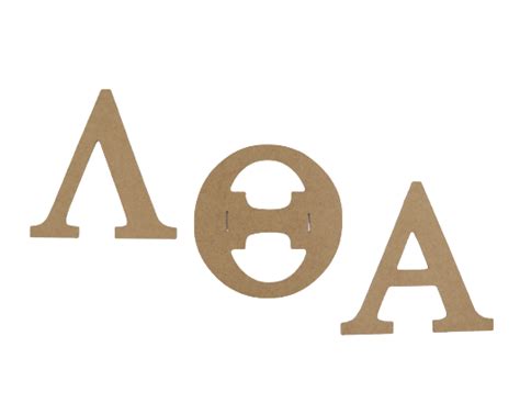 lambda theta alpha crafting mdf wood letter set greek divine and more