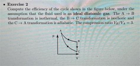 Solved Exercise Compute The Efficiency Of The Cycle Shown Chegg