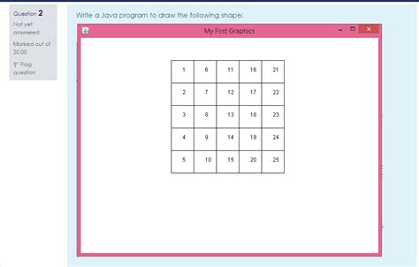 Solved Write A Java Program To Draw The Following Shape х