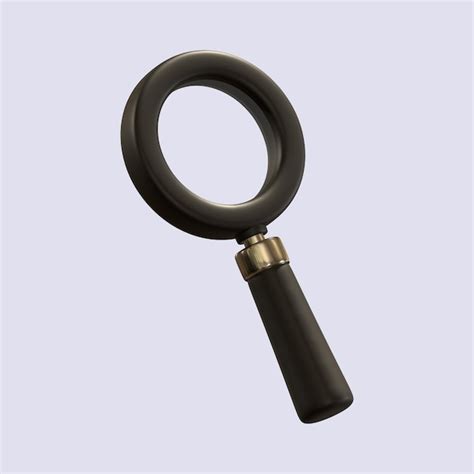 Premium Psd 3d Magnifying Glass