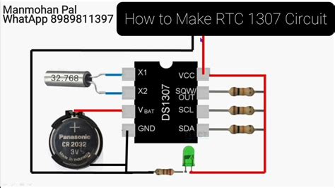 how to make rtc 1307 diy by manmohan pal youtube