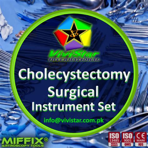 Cholecystectomy Surgical Instrument Set Arthroscopy Surgical Instruments