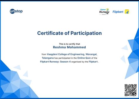 Reshma Mohammad On Linkedin Quiz Unstop Flipkartrunway Flipkart