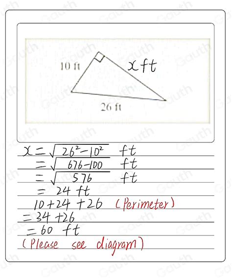 solved a triangular flower bed is to be created the following figure represents the layout of