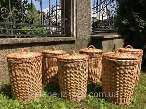 Корзина із лози кругла з кришкою для бумажних полотенець ОПТ продажа