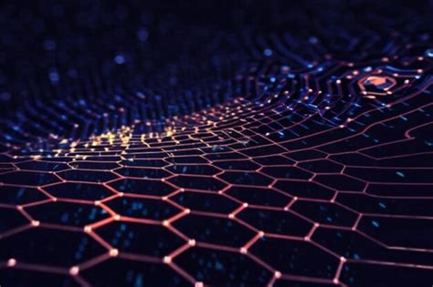 Premium Ai Image Cyber Big Data Flow Blockchain Data Fields Network Line Connect Stream