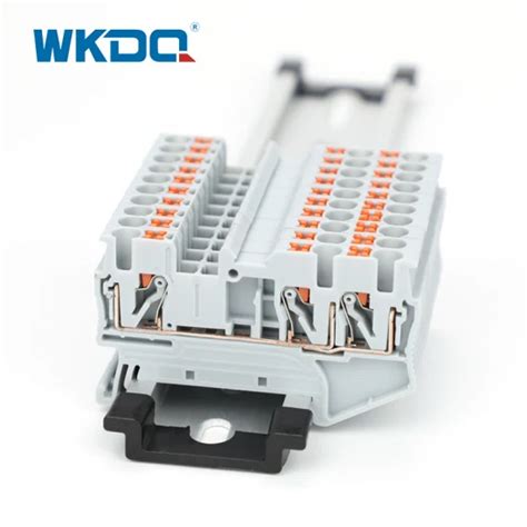 Terminal Blocks Twin Wire Push In 0 2 2 5mm Sup2 DIN Rail Connectors And Terminals DIN Rail