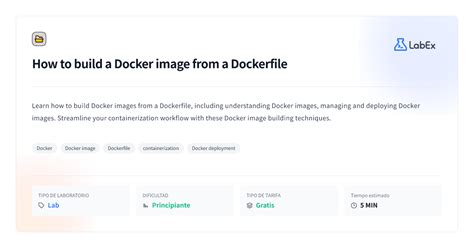 Construir Una Imagen Docker Desde Un Dockerfile Guía Completa Labex