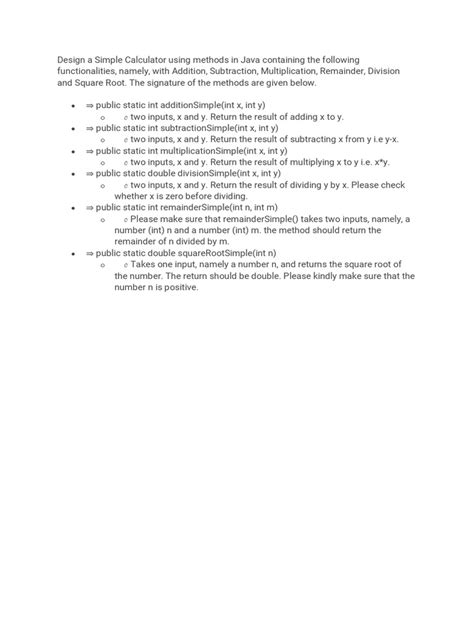 Core Java Assignment 2 Pdf