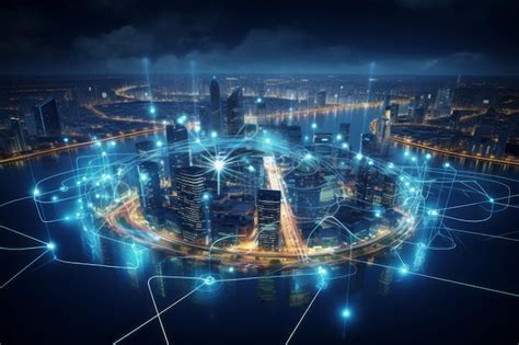 Premium Ai Image Smart City Infrastructure And Technology Future