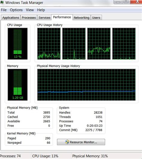 Physical Memory Usage Never Above 33 Windows 7 Forums