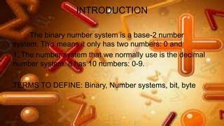 Binary Number System Part 1 PPT