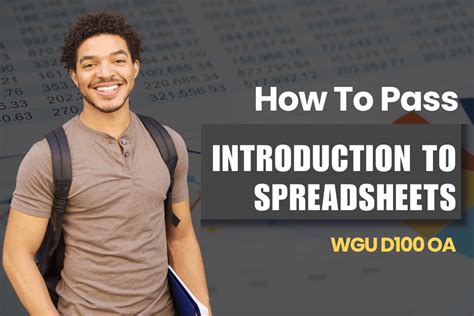 Wgu D100 Fastest Way To Pass Introduction To Spreadsheets
