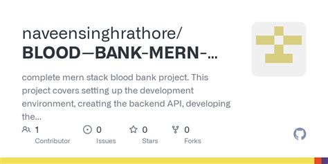 GitHub Naveensinghrathore BLOOD BANK MERN PROJECT Complete Mern