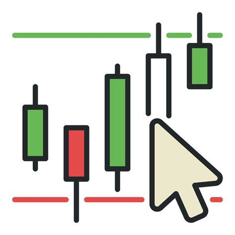 Mouse Click On Candlestick Chart Colored Icon Or Symbol 48507570 Vector Art At Vecteezy