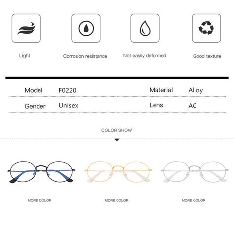 Badu Bg Унисекс овални метални оптични рамки за мъже и жени диоптрични очила за късогледство и