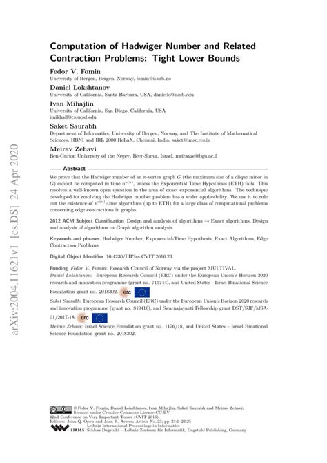 Computation Of Hadwiger Number And Related Contraction Problems Tight