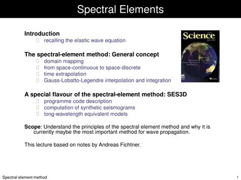 ppt spectral element method principles and applications powerpoint