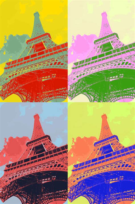 Eiffel Tower Pop Art Digital Art By Patricia Awapara Fine Art America