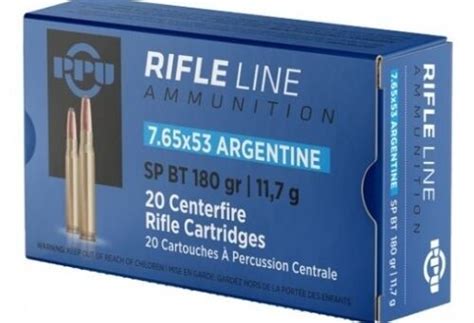 Ppu Rifle Line 7 65x53 Argentine 180 Grain Sp Bt 20 Rounds Store