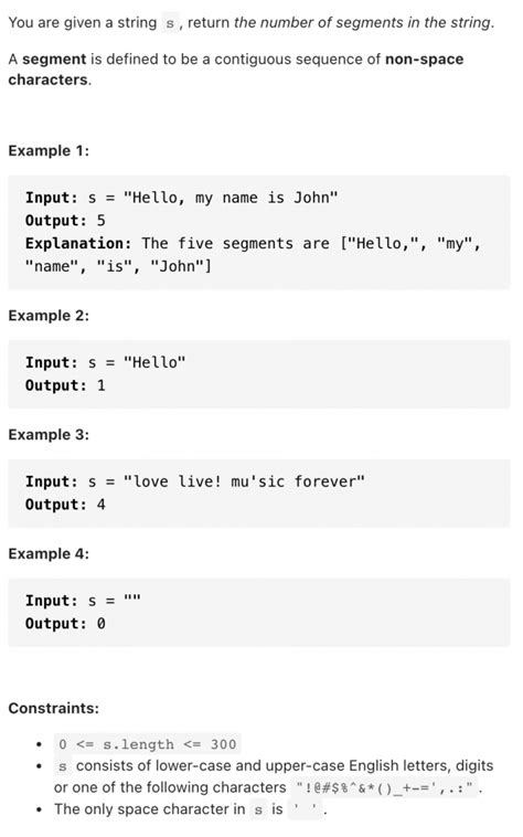 434 Number Of Segments In A String Kickstart Coding