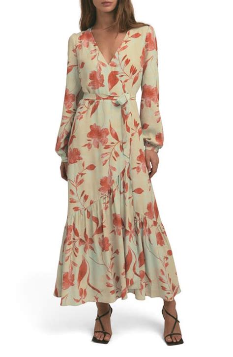 Long Sleeve Floral Dresses For Women