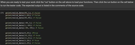 Solved Write A Function Called Validdate Which Accepts Two