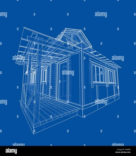 House Sketch Vector Rendering Of 3d Stock Vector Image And Art Alamy