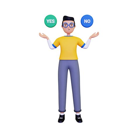 3d Yes Or No 10872450 Png