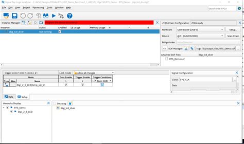 Signal Tap Start Up Failure Intel Community