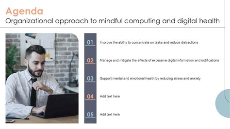 Agenda Organizational Approach To Mindful Computing And Digital Health Ppt Slide Ppt Sample