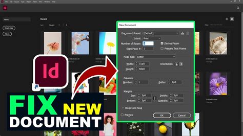 How To FIX Adobe InDesign New Document Not Working YouTube