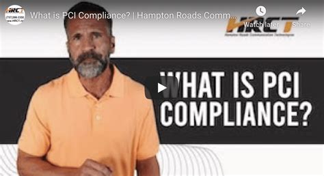 PCI Compliance Cardholder Data Security Requirements HRCT Hampton Roads Communication