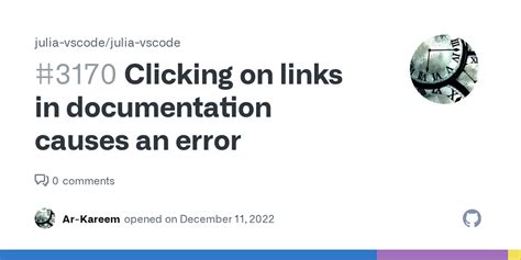 Clicking On Links In Documentation Causes An Error · Issue 3170 · Julia Vscodejulia Vscode