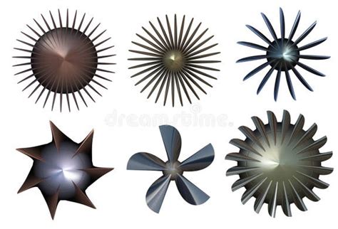 Set Of Propellers For Design Project Stock Illustration Illustration