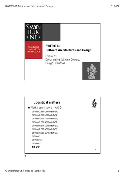 Lecture 11 Documenting And Evaluating Design Lecture 11 Documenting