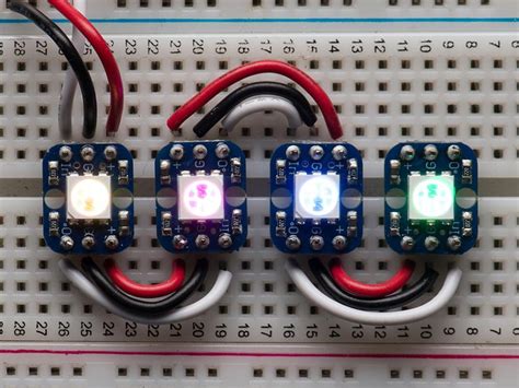 Breadboard Friendly RGB Smart NeoPixel Pack Of Opencircuit
