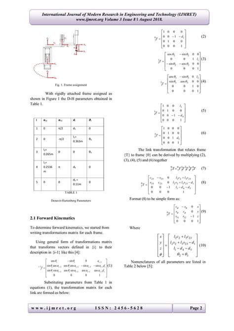 Kinematics Modeling And Simulation Of Scara Robot Arm Pdf
