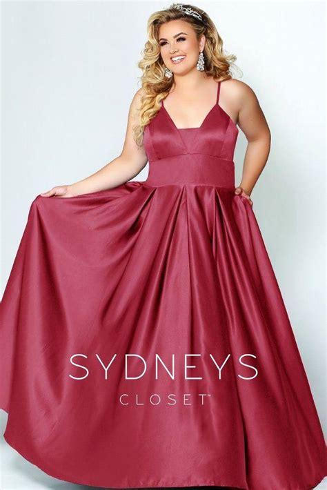 Navy Sydneys Closet Long Prom Plus Size Dress For 25999 The Dress