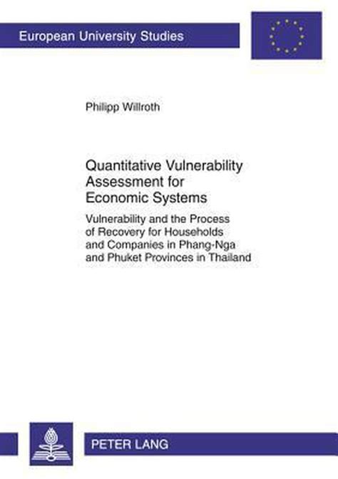 Quantitative Vulnerability Assessment For Economic Systems 9783631635834 Philipp
