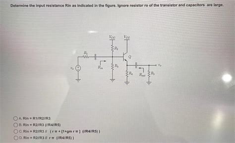 Solved In The Circuit Shown Below The Transistor Q Is Known Chegg