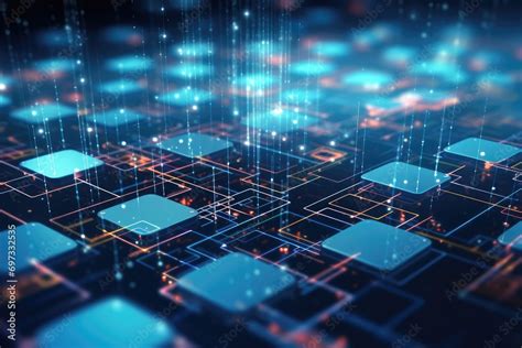 Circuit Board Technology Background 3d Rendering Computer Digital