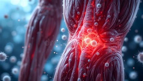 Cellular Inflammation A Microscopic View Stock Illustration