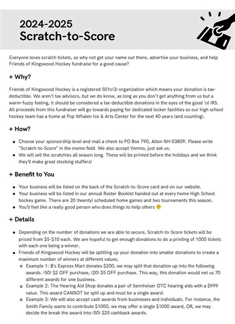 Scratch And Score Kingswood Hockey