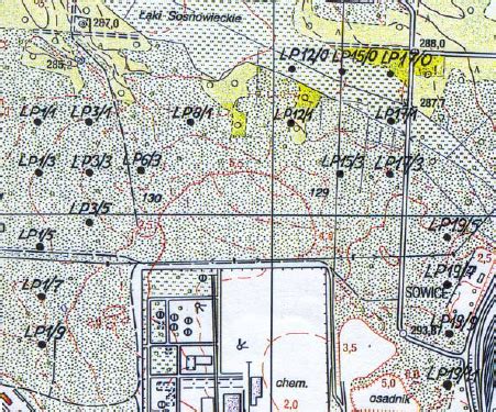 Location Of Soil Monitoring Points In The Location Of Liquidated