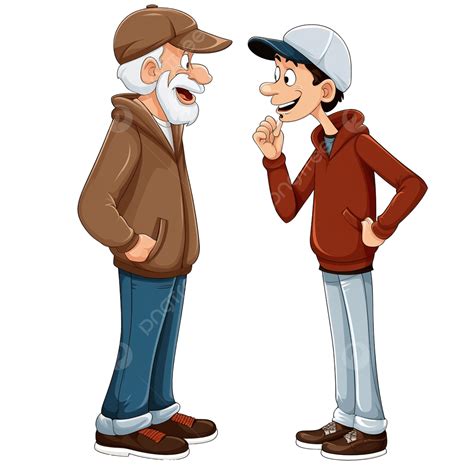 Young And Old Cartoon