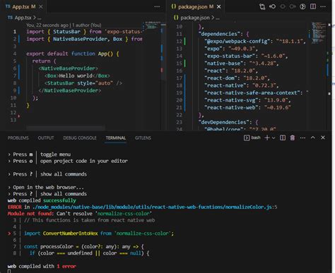 [expo 49] Module Not Found Cant Resolve Normalize Css Color · Issue 5772 · Geekyants