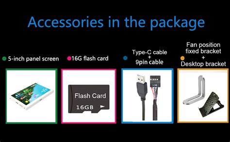 Wownova 5 Computer Temp Monitor Dynamic Theme Supported Pc Temperature Display Pc Sensor