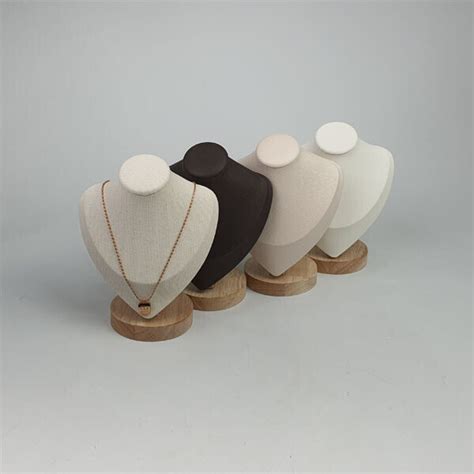 원목 뾰족마네킹 목걸이진열대 15x9x19 소 더원디스플레이