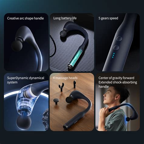 Philips Handheld Massager Hook Shaped Massager Curved Fascia Gun Relax